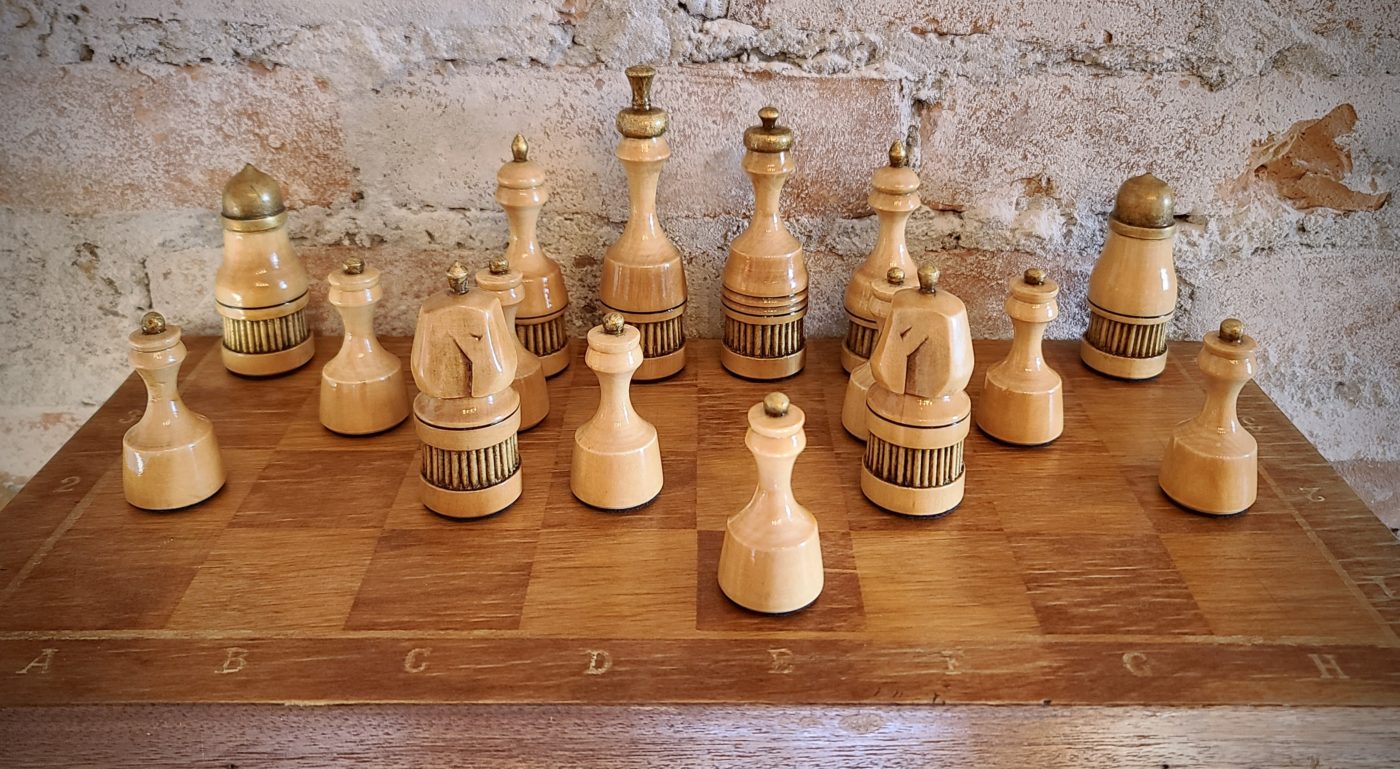 *SOLD* Somni Magnus (Sleeping Giants); Kyrgyzstan ‘Rib-Barrel’ Chessmen ...