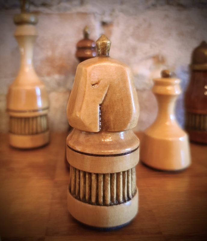 *SOLD* Somni Magnus (Sleeping Giants); Kyrgyzstan ‘Rib-Barrel’ Chessmen ...